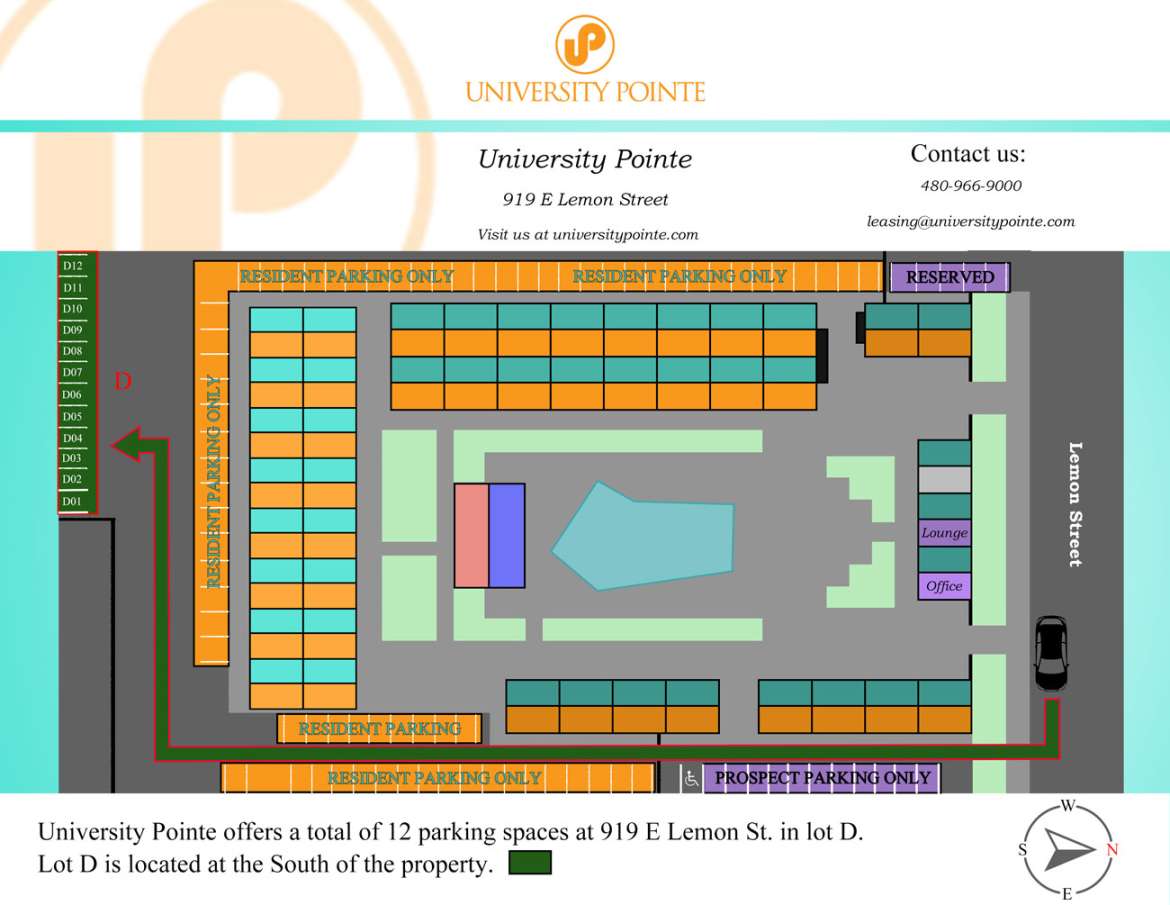 Parking Locations | University Pointe Parking